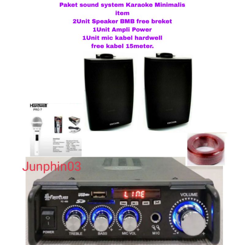 Jual Paket sound system Karaoke Minimalis Speaker BMB | Shopee Indonesia