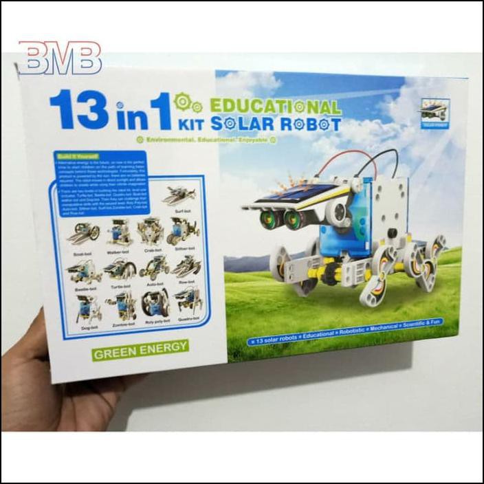 Jual 13 IN 1 ROBOT EDUKASI TRANSFORMING SOLAR ROBOT SCIENCE DIY TOYS ...