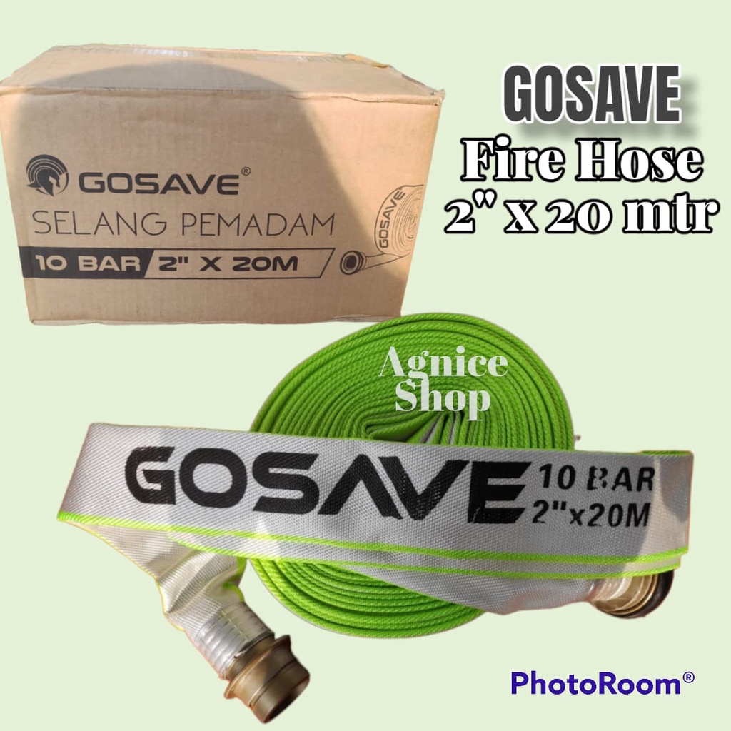Jual Selang Hydrant Gosave Pemadam 10 bar 2" x 20 Meter Coupling ...