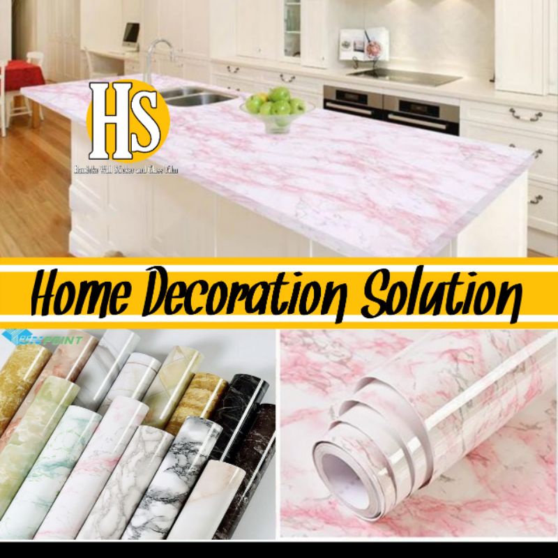 Jual wallpaper marble glossy/wallpaper dinding/sticker dinding ...
