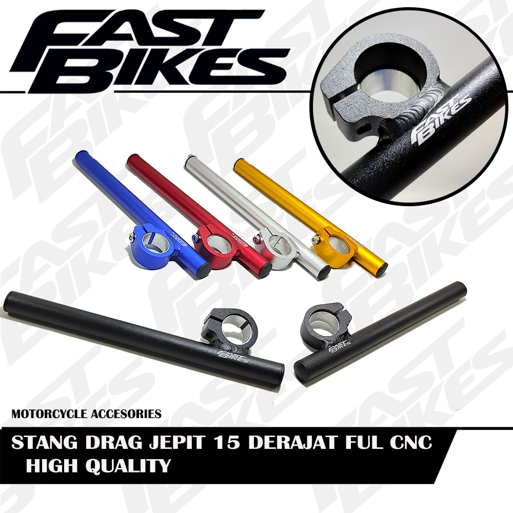 Jual STANG JEPIT DRAG FULL NEW CNC 15 DERAJAT UNIVERSAL FASTBIKES ROBOT ...