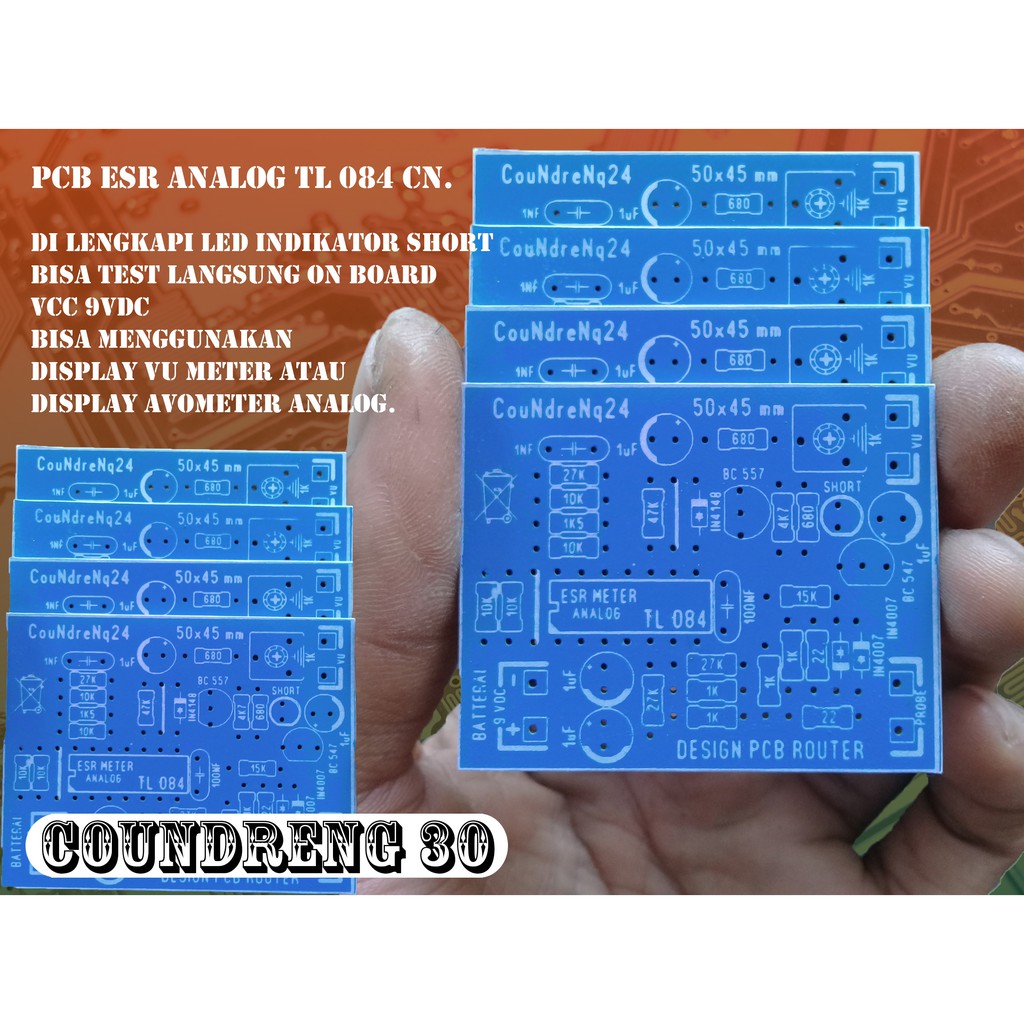 Jual PCB ESR METER ANALOG TL084 CN { ESR ANALOG TL084CN } | Shopee Indonesia