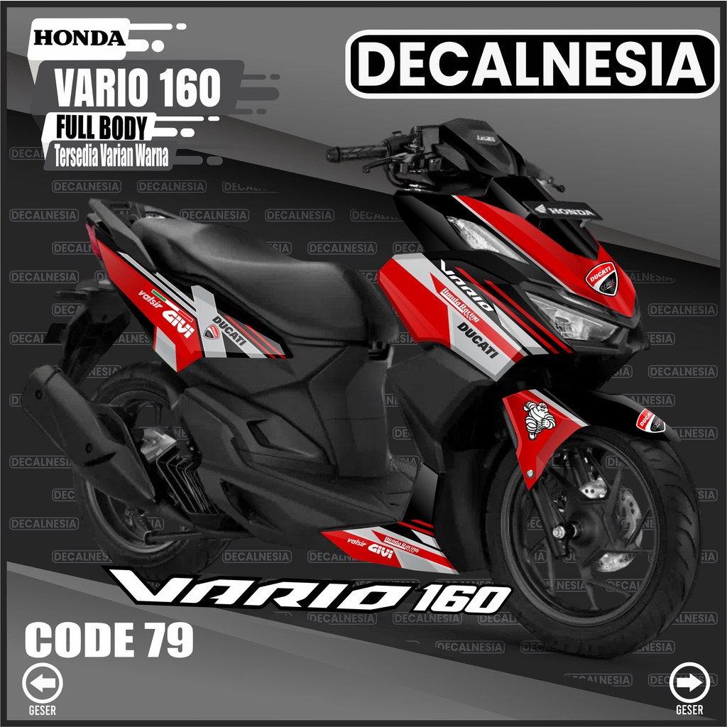 Jual Stiker Decal Vario 160 New Full Body Sticker 2022 Motor Honda ...
