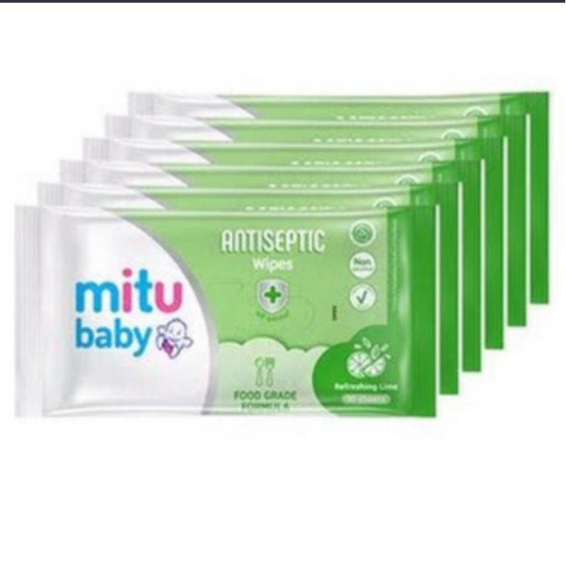 Jual Tisu Basah Bayi Mitu MURAH Baby Wipes Mitu Sachet isi 4 sheet JNS ...