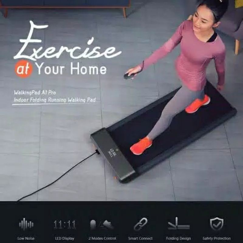 Jual ORIGINAL Treadmill lipat elektrik praktis portable KingsmithPad A1 ...