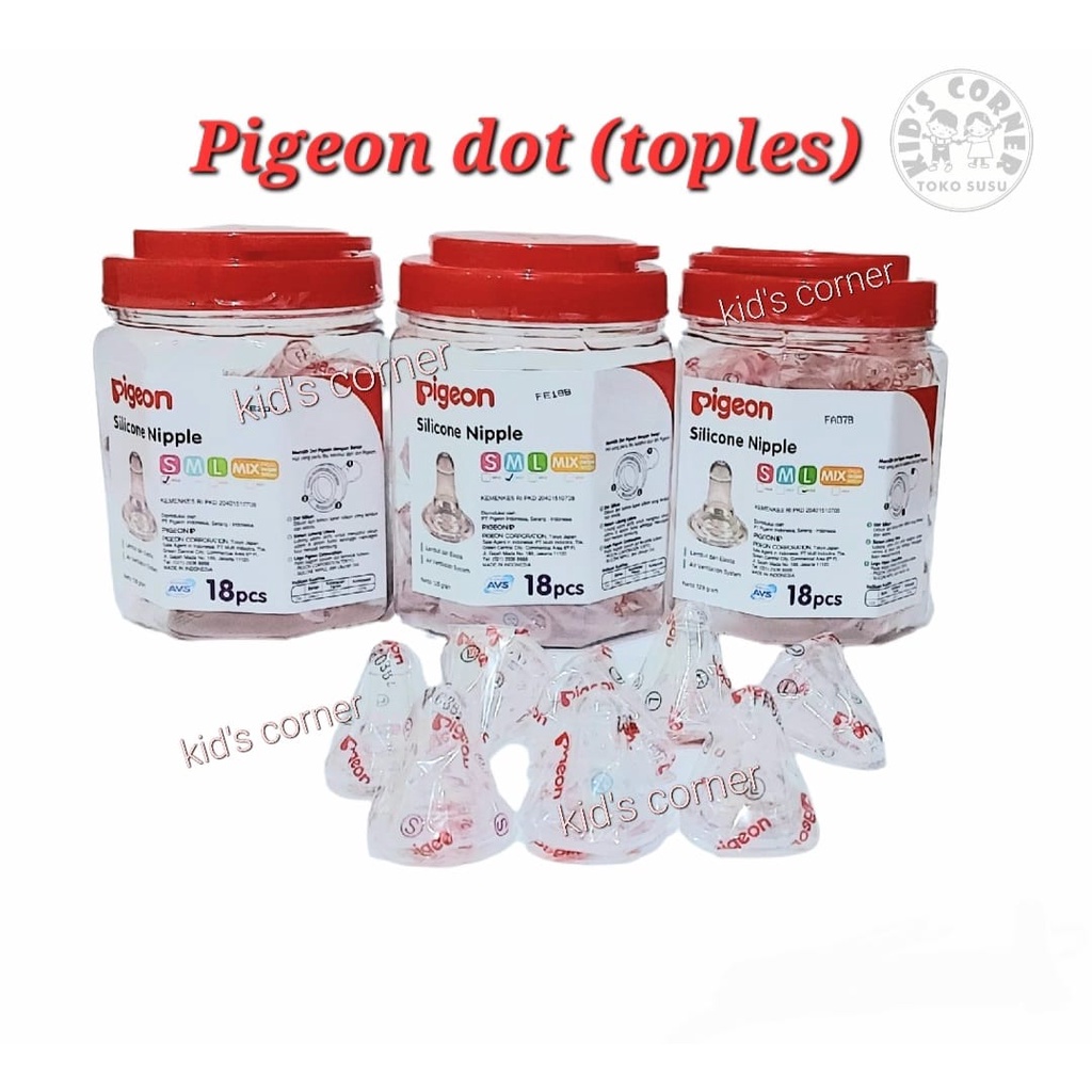Jual Pigeon dot Size S,M,L - Toples (isi 18) | Shopee Indonesia