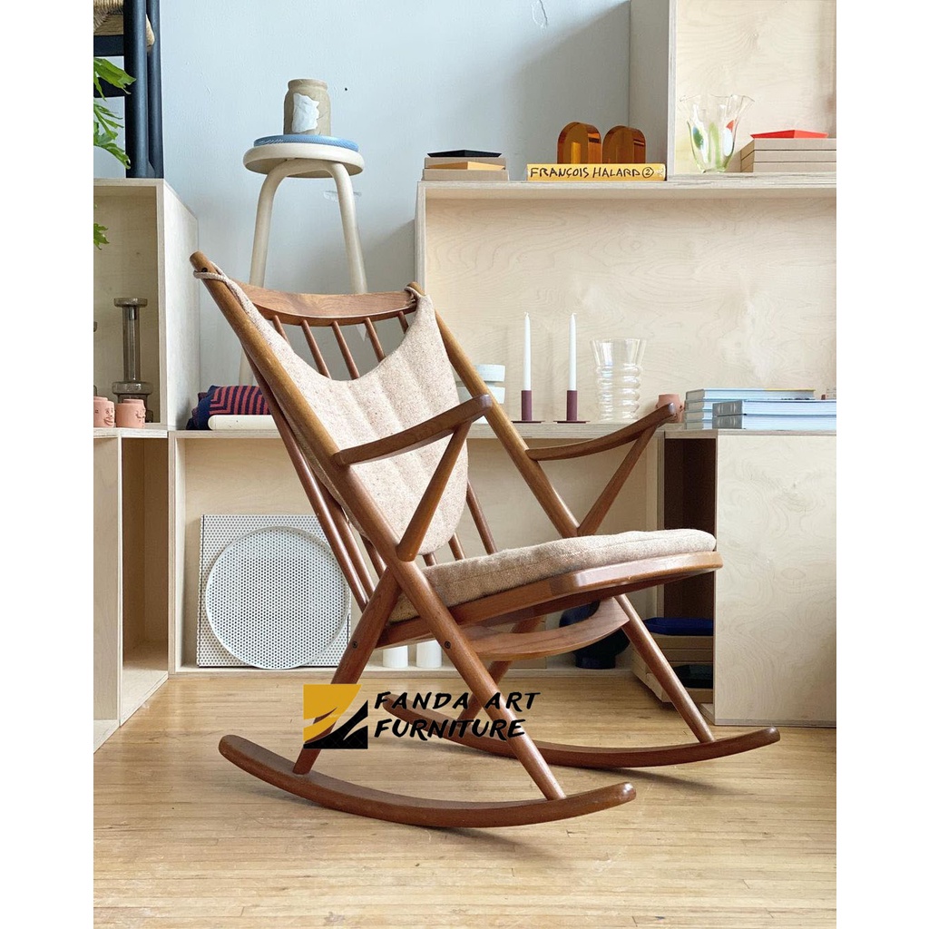 Jual Kursi Malas Kursi Goyang Kursi Kayu Kursi Minimalis Jati | Shopee ...