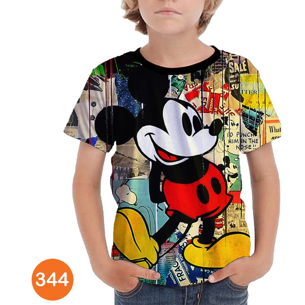 Jual Baju Anak Mickey Mouse Cartoons series 3D Printing 3D Kartun TV ...