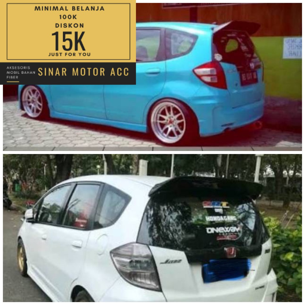 Jual Spoiler Spoon Racing Custom Honda Jazz GE8 RS dan S Keren Termurah ...