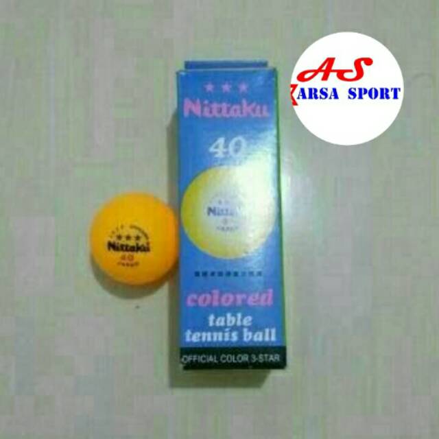 Jual Bola Pingpong Nittaku Isi 3 Bola Nitaku Tenis Meja | Shopee Indonesia