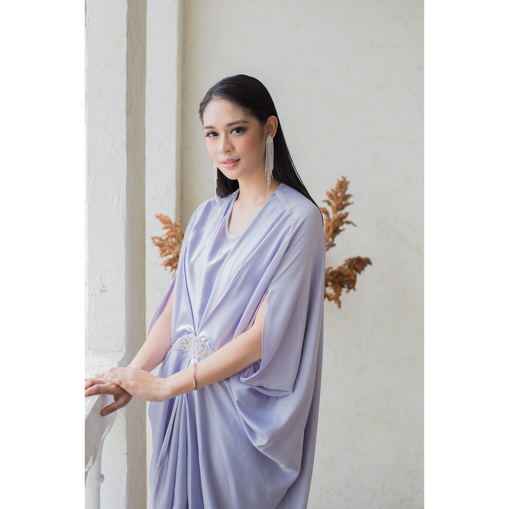 Jual Firda Kaftan Attami Super Cantik Satin Maxmara All size | Shopee Indonesia