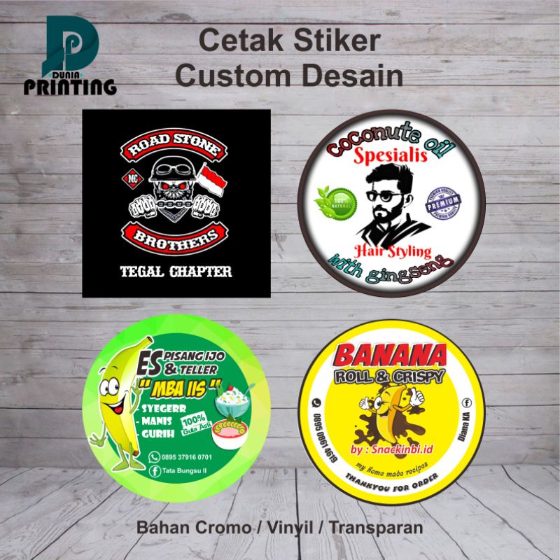 Jual CETAK STIKER | CUSTOM DESAIN | FREE DESAIN | Shopee Indonesia