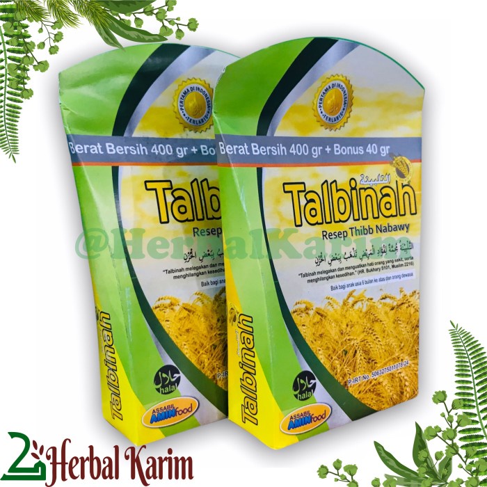 Jual TEPUNG TALBINAH 400+40gr ORIGINAL TEPUNG GANDUM ASSABIL AMIN FOOD ...