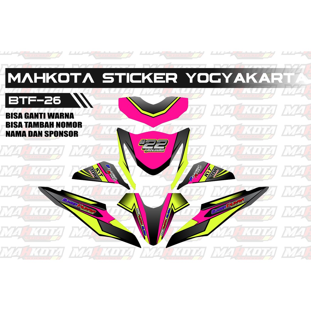 Jual Decal beat decal dekal sticker beat fi full body blok BTF-026 ...