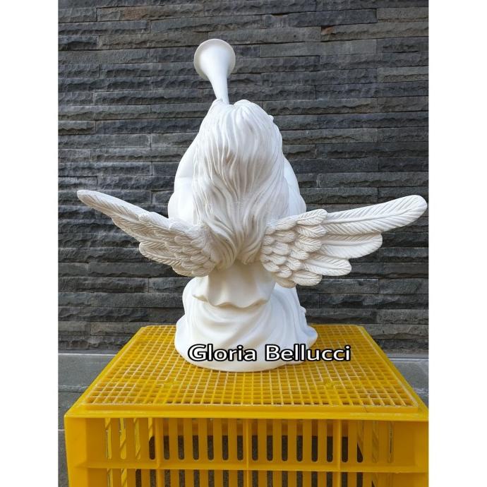 Jual patung angel terompet jumbo malaikat gabriel guardian makam GRATIS ...