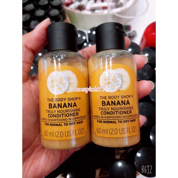 Jual The body shop Banana Truly Nourishing Conditioner 60ml | Shopee ...