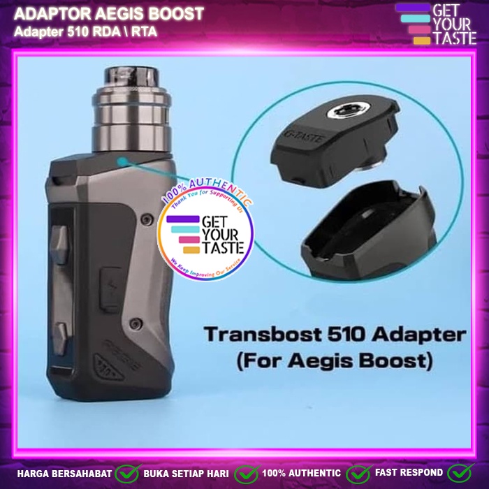 Jual Adaptor 510 for Aegis Boost Authentic Adapter RDA RTA | Shopee ...