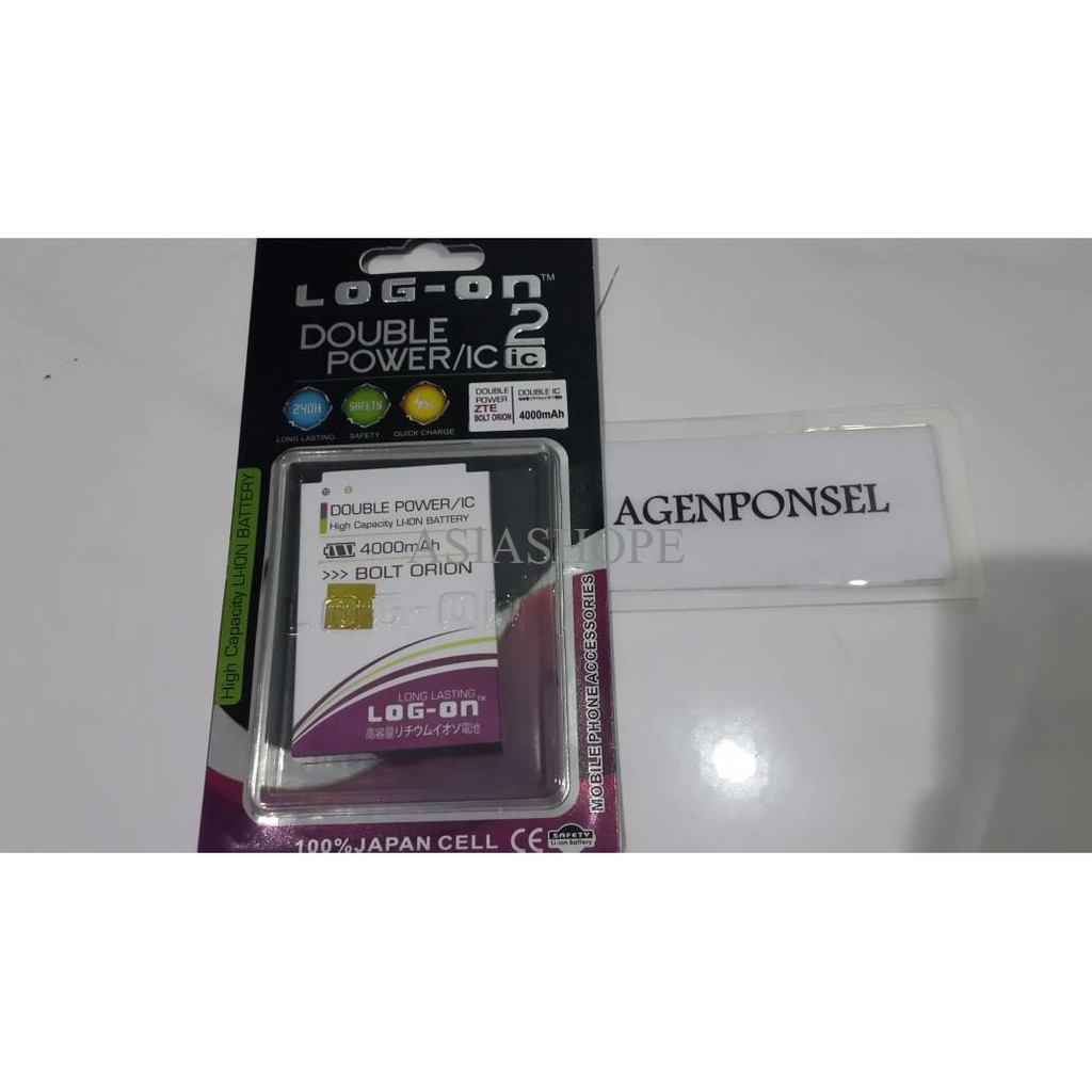 Jual Baterai Log On BOLT ORION Double Power IC Batre Baterei Battery | Shopee Indonesia