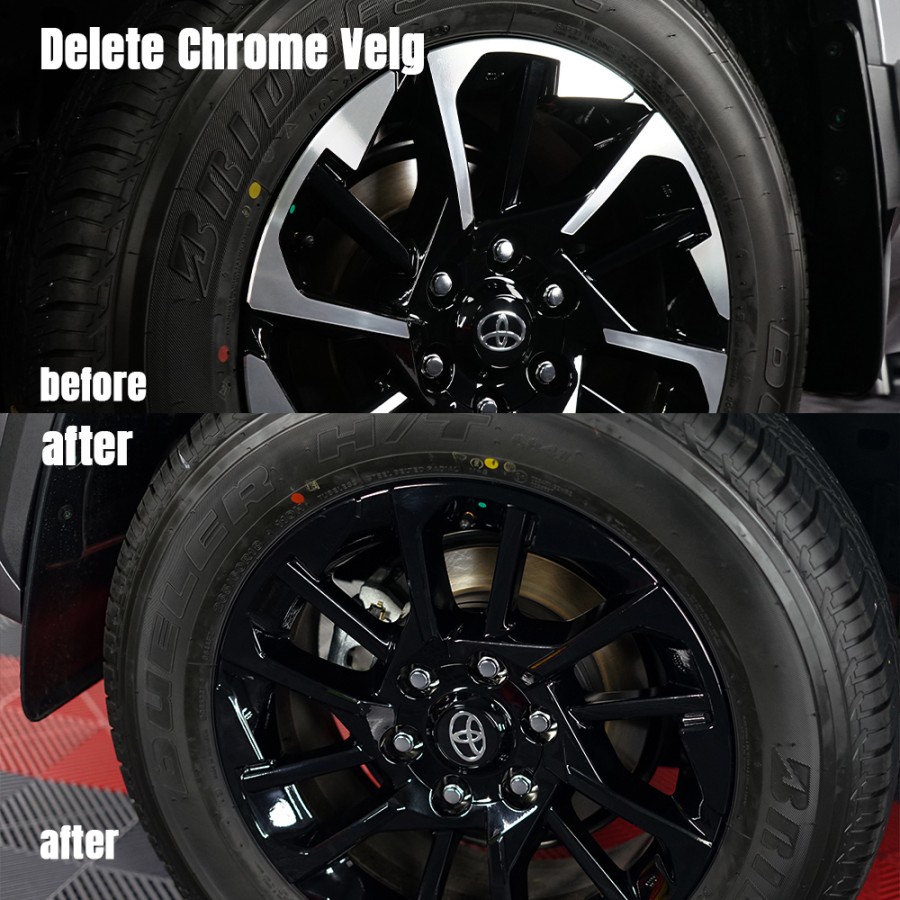 Jual Wrapping Sticker Delete Chrome Velg mobil All Tipe | Delete Chrome ...