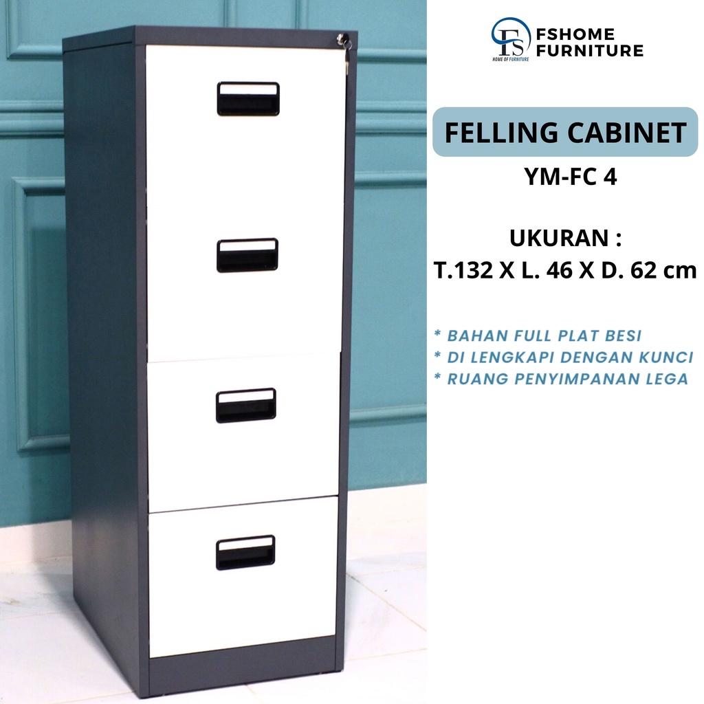 Jual filling kabinet AAFD4 warna kombinasi / Lemari berkas kantor ...