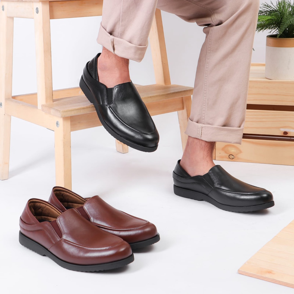 Jual sepatu pantofel pria sepatu slip on pria sepatu loafer pria sepatu ...