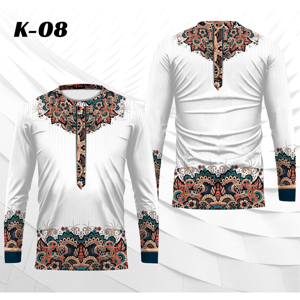 Jual Jersey islami baju koko batik kaos muslim lengan panjang | Shopee ...