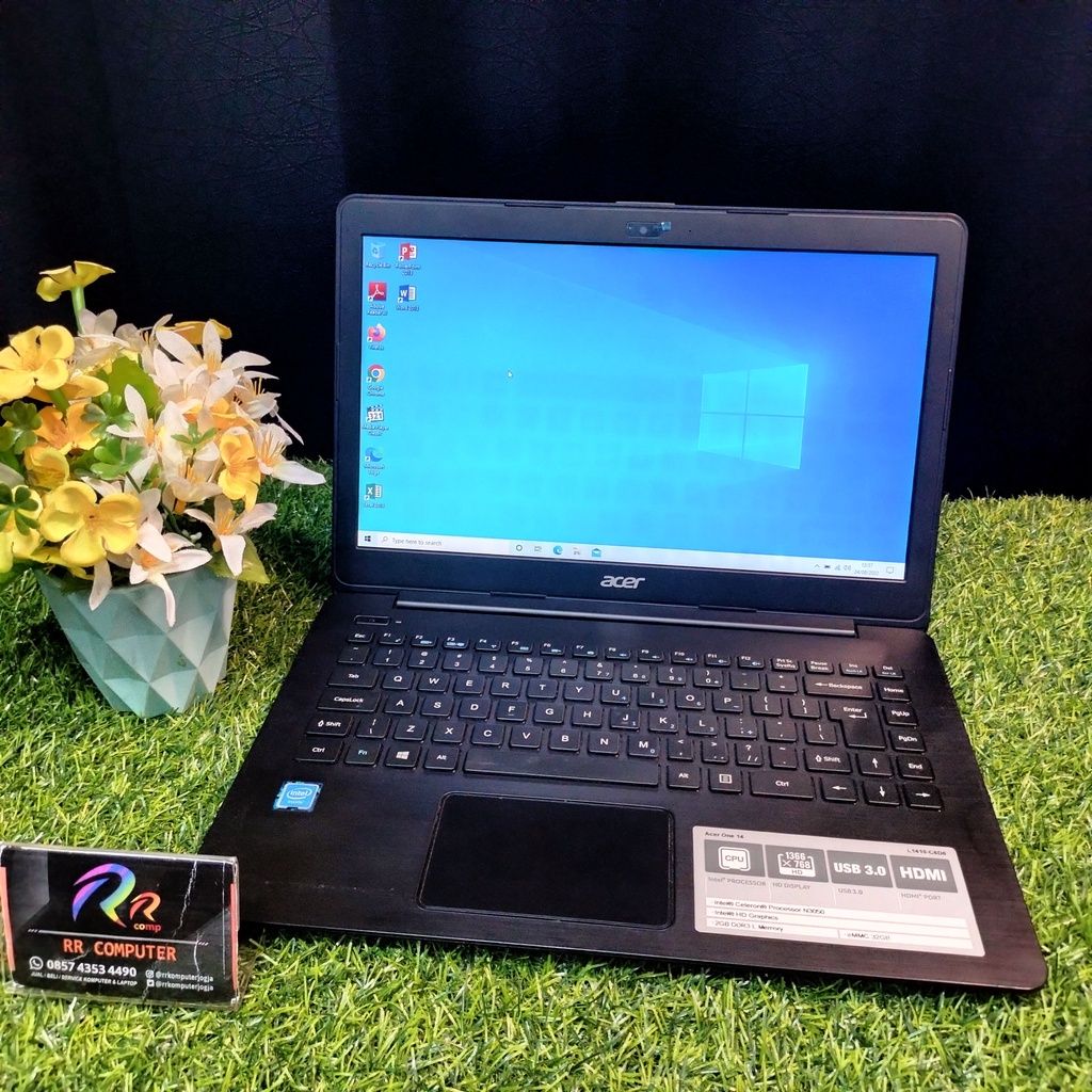 Jual Laptop/Notebook ACER-ONE-L14, intel celeron n3050, Hdd 500 GB, Layar 14 inch, Ram 2 Gb ...