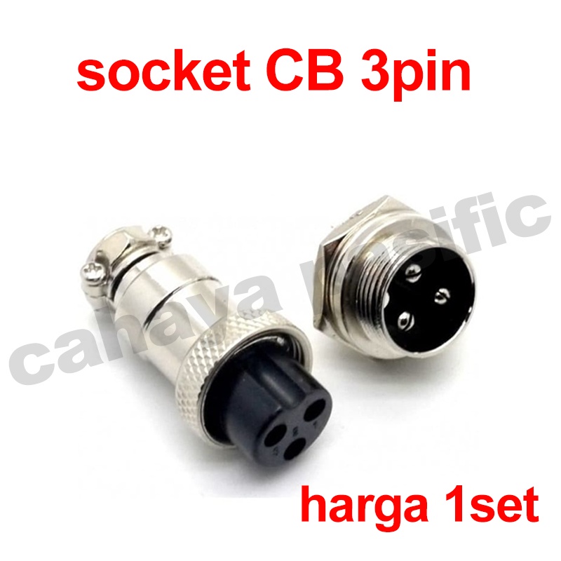 Jual jeck jek Jack jak CB 3P Konektor CB 3pin Soket jack connector 3P Pin | Shopee Indonesia