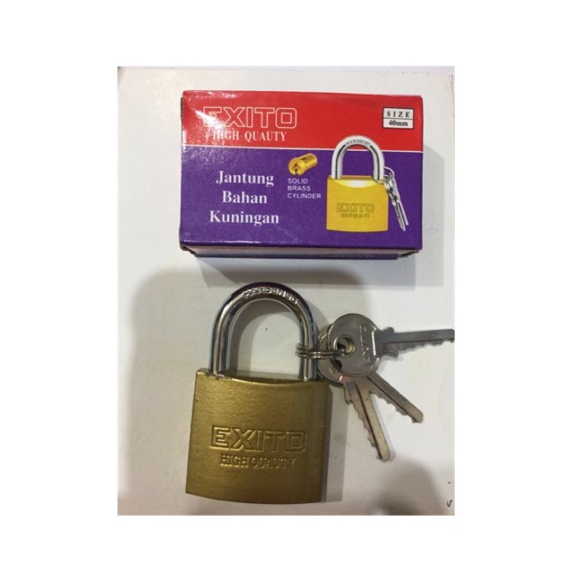 Jual Gembok kuning Exito 40mm | Shopee Indonesia