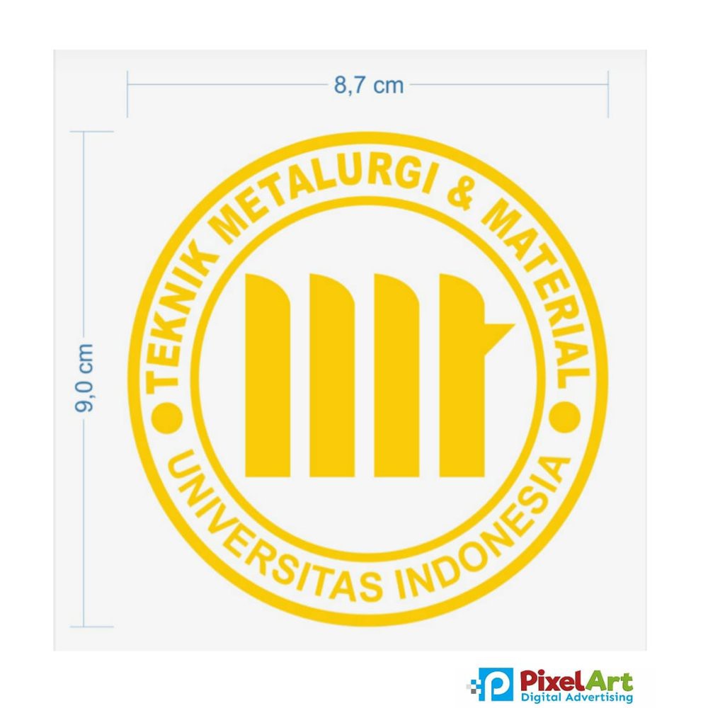 Jual STICKER KAMPUS METALURGI DAN MATERIAL UI ; UNIVERSITAS INDONESIA ...