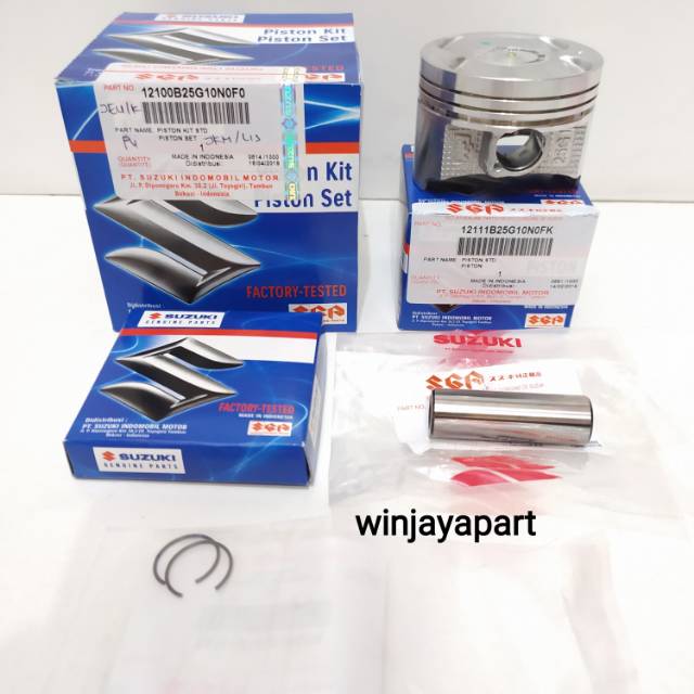 Jual PISTON KIT SATRIA FU OS. STANDAR ORIGINAL SGP SUZUKI GENUINE PARTS ...