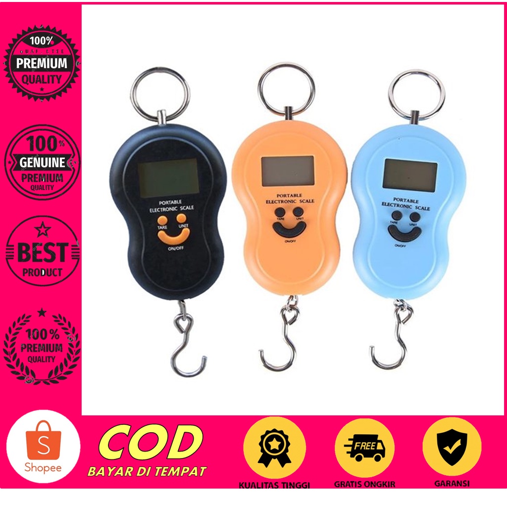 Jual Timbangan Gantung Digital Portable Electronic Scale 50 KG / TIMBANGAN GANTUNG KOPER DIGITAL ...