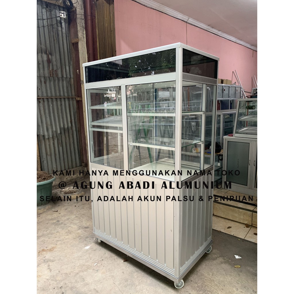 Jual Etalase / Gerobak Alumunium Dagang Gorengan Ayam Fried Chicken ...