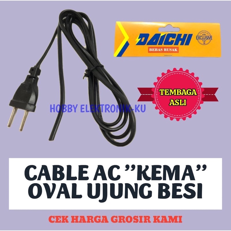 Jual DAICHI KABEL AC KEMA OVAL UJUNG BESI | Shopee Indonesia