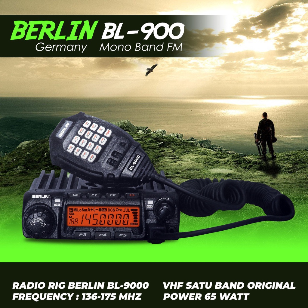 Jual RADIO RIG BERLIN BL 9000 BL9000 BL-9000 VHF ORIGINAL GARANSI RESMI ...