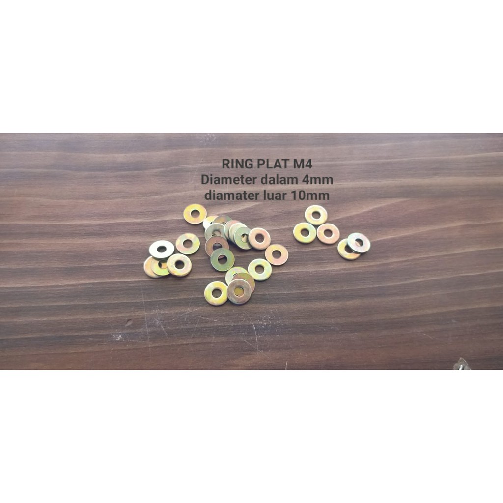 Jual RING PLAT M4 ISI 50 PCS 4MM | Shopee Indonesia