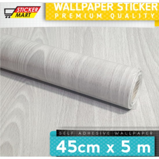 Jual Sticker Grey Wood Kayu Abu2 Wallpaper stiker meja furniture pintu ...