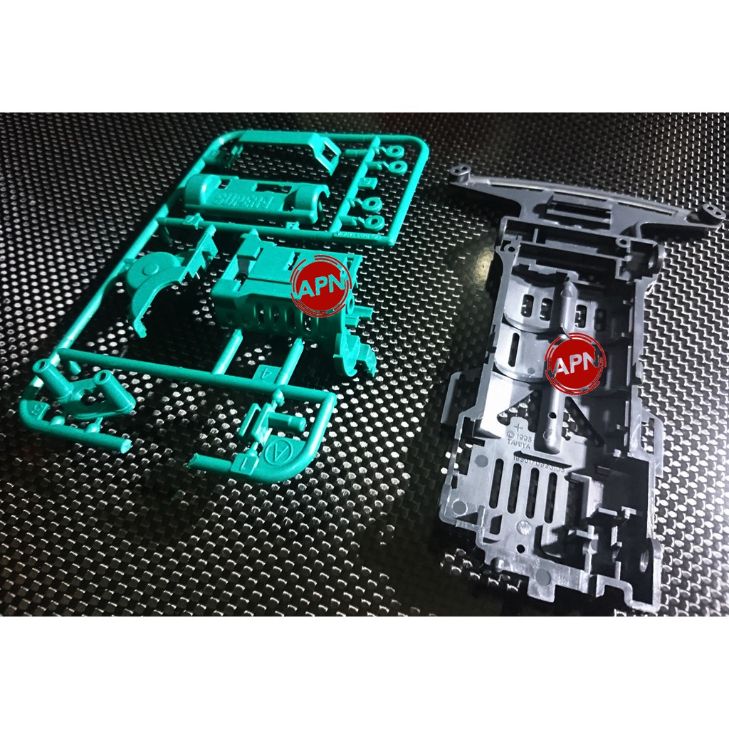 Jual chassis super 1 tamiya abu-abu gearbox hijau | Shopee Indonesia