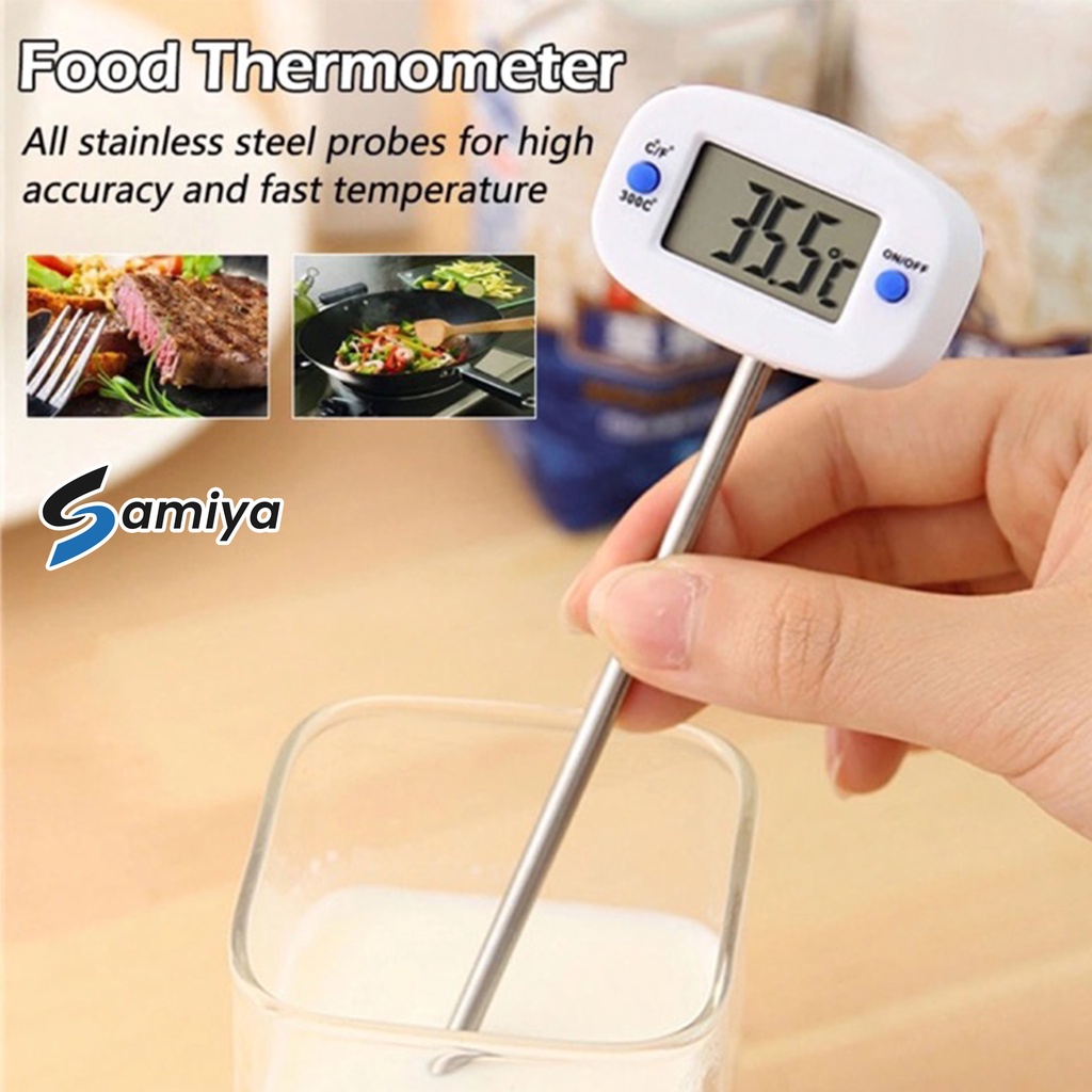Jual thermometer dapur digital / thermometer kopi minyak air digital ...
