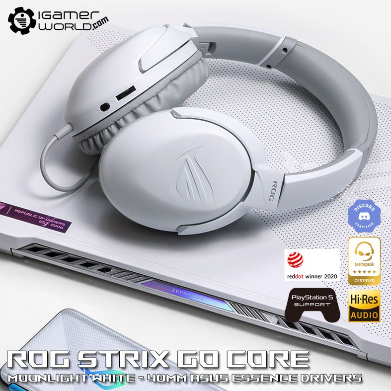 Jual ASUS ROG Strix Go Core Moonlight White 3.5mm Gaming Headset for ...