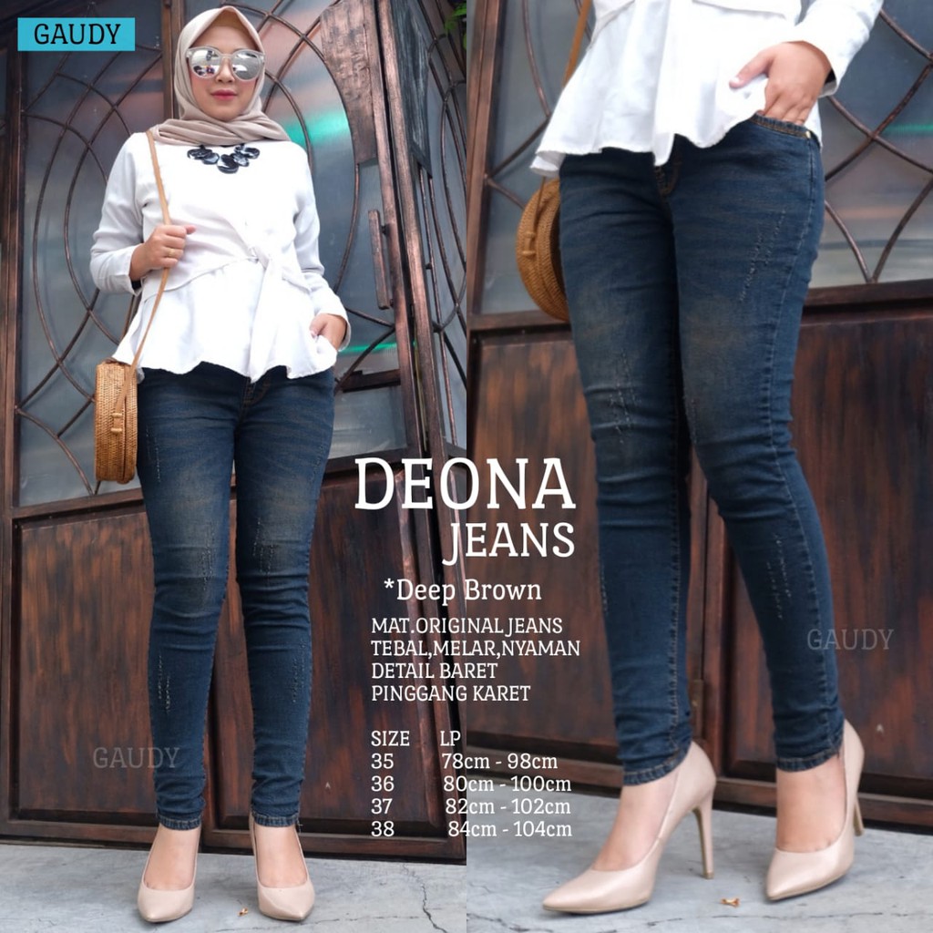 Jual SIZE 28-38!DEONA JEANS!! ORI JEANS TEBAL MELAR SOBEK TIDAK TEMBUS ...
