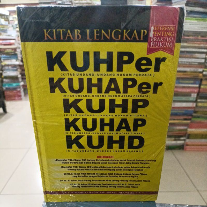 Jual KITAB LENGKAP KUHPER KUHAPER KUHP KUHAP KUHD (KITAB UNDANG-UNDANG ...