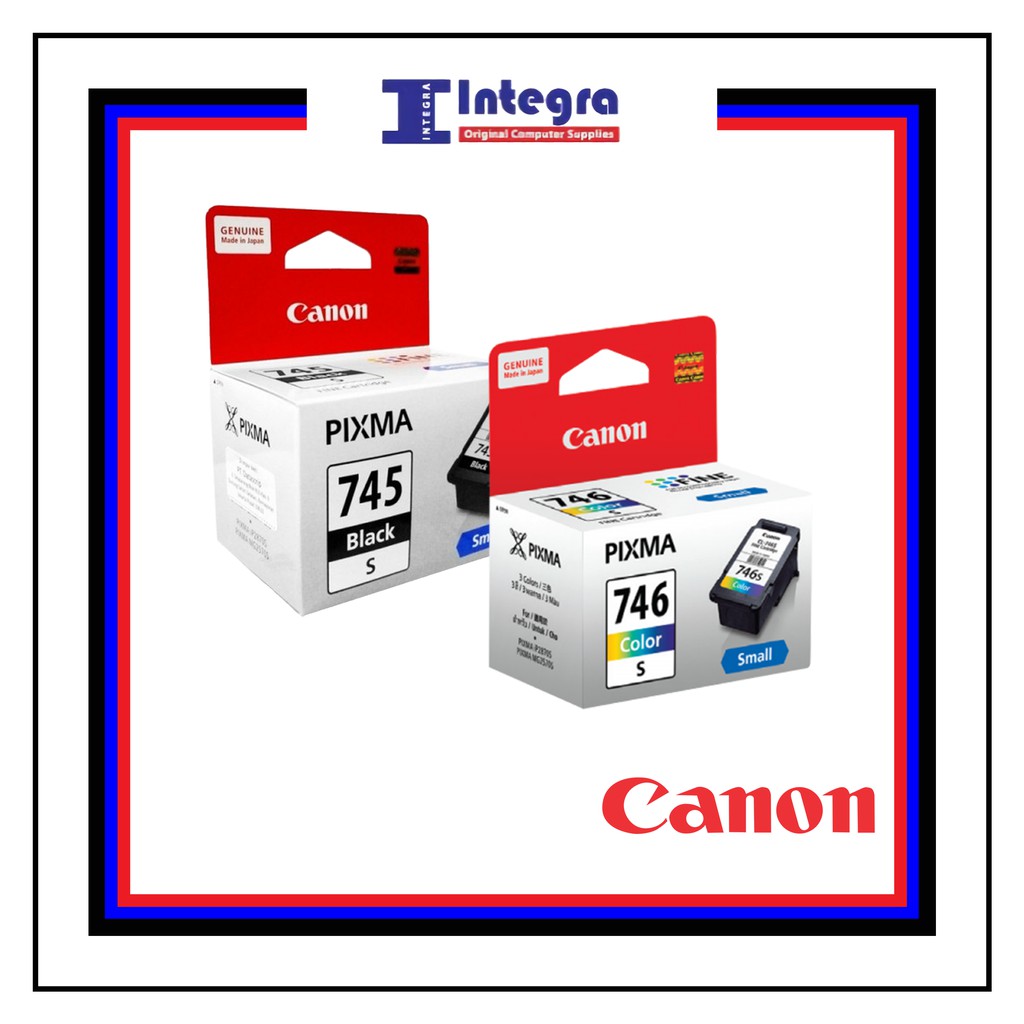 Jual Tinta Canon 1 Set 745 & 746 Small ( Black + Colour ) Original ...
