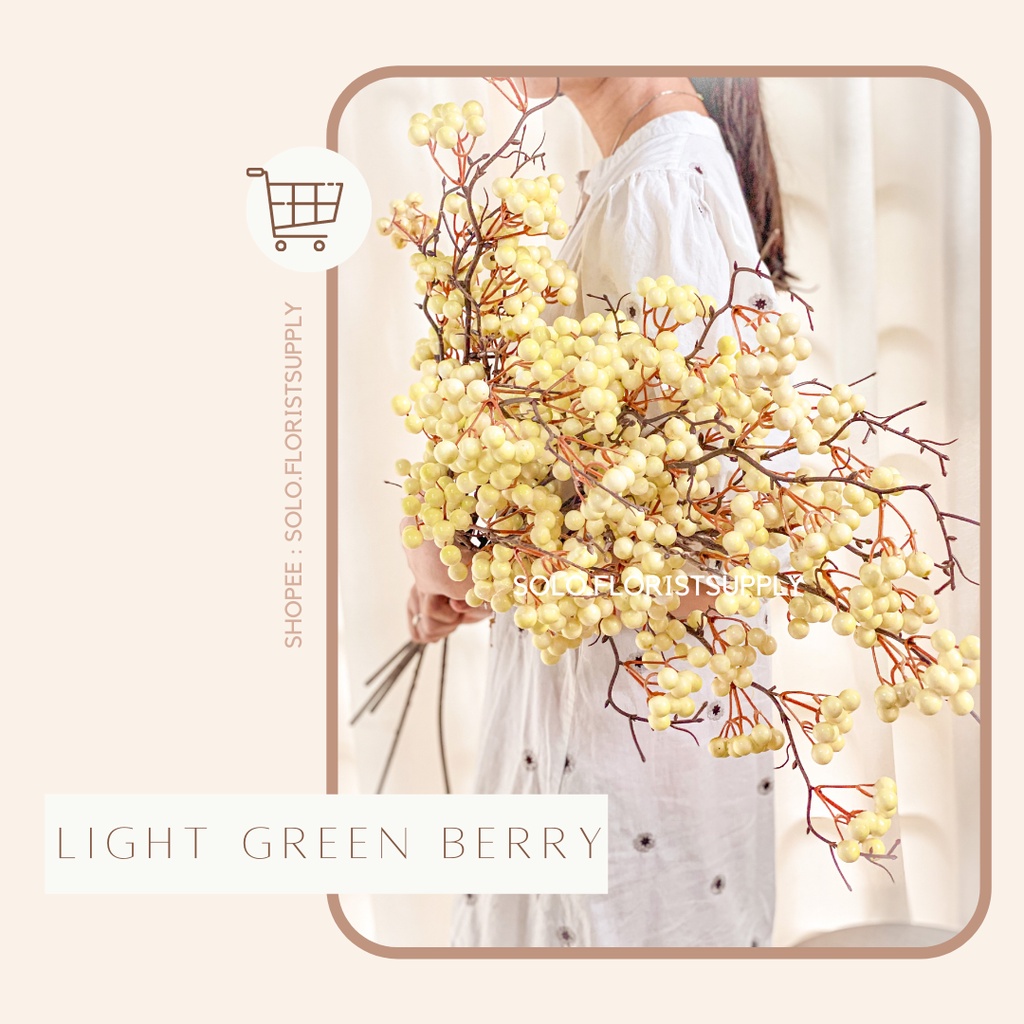 Jual 85cm ARTIFICIAL BERRY Daun Plastik Bunga Artificial Palsu Dekorasi ...