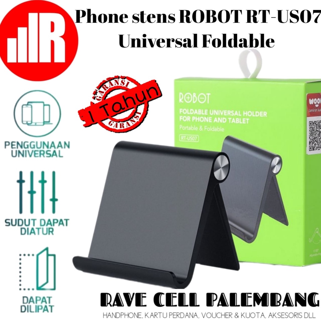 Jual Phone Stents ROBOT RT-US07 Universal Foldable ORIGINAL - Garansi ...