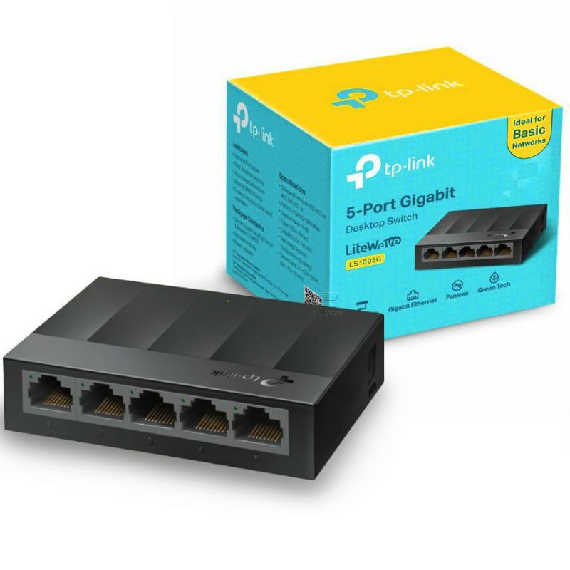 Jual SWITCH HUB INTERNET TP-LINK TL-LS1005G 5 PORT GIGABIT 10/100 ...