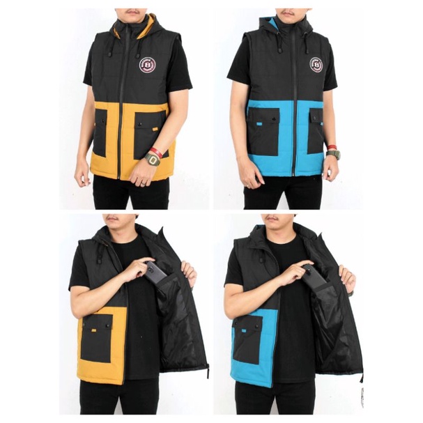 Jual Rompi Saku / Rompi Parasut / Rompi Kerja / Rompi Taslan | Shopee ...