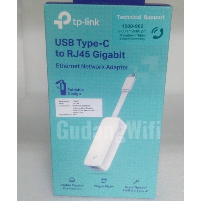 Jual TP-LINK UE300C USB Type-C to RJ45 Gigabit Ethernet Network Adapter ...