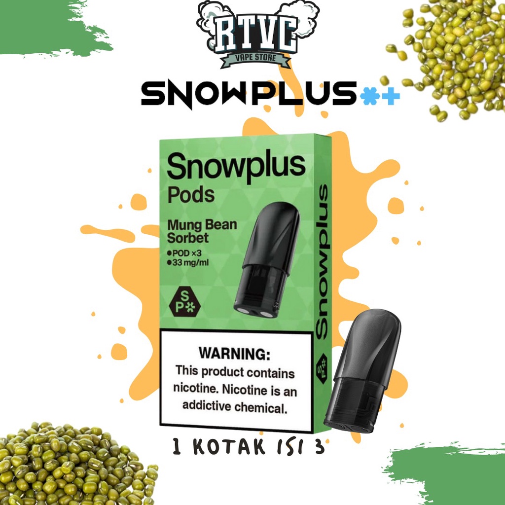 Jual SnowPlus Mung Bean Sorbet Pod Gen 3 (Isi 3 Pods) | Shopee Indonesia