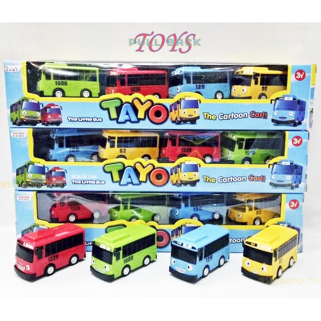 Jual TAYO Bus Mainan 4 Pcs Tayo The Little Bus TAYO Toys Trendy Bis ...